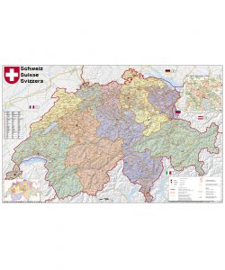 Postleitzahlenkarte Schweiz - Stiefel